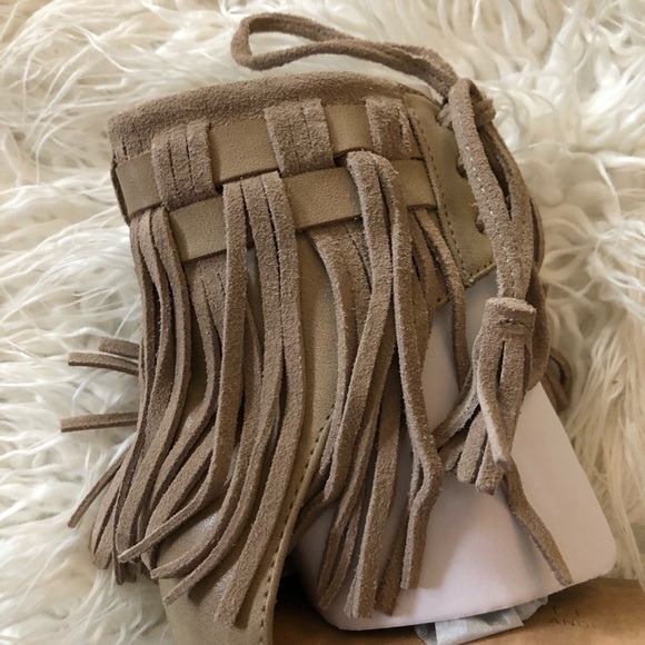 Very Volatile | Shoes | Very Volatile Aubrey Tan Suede Boho Fringe ...